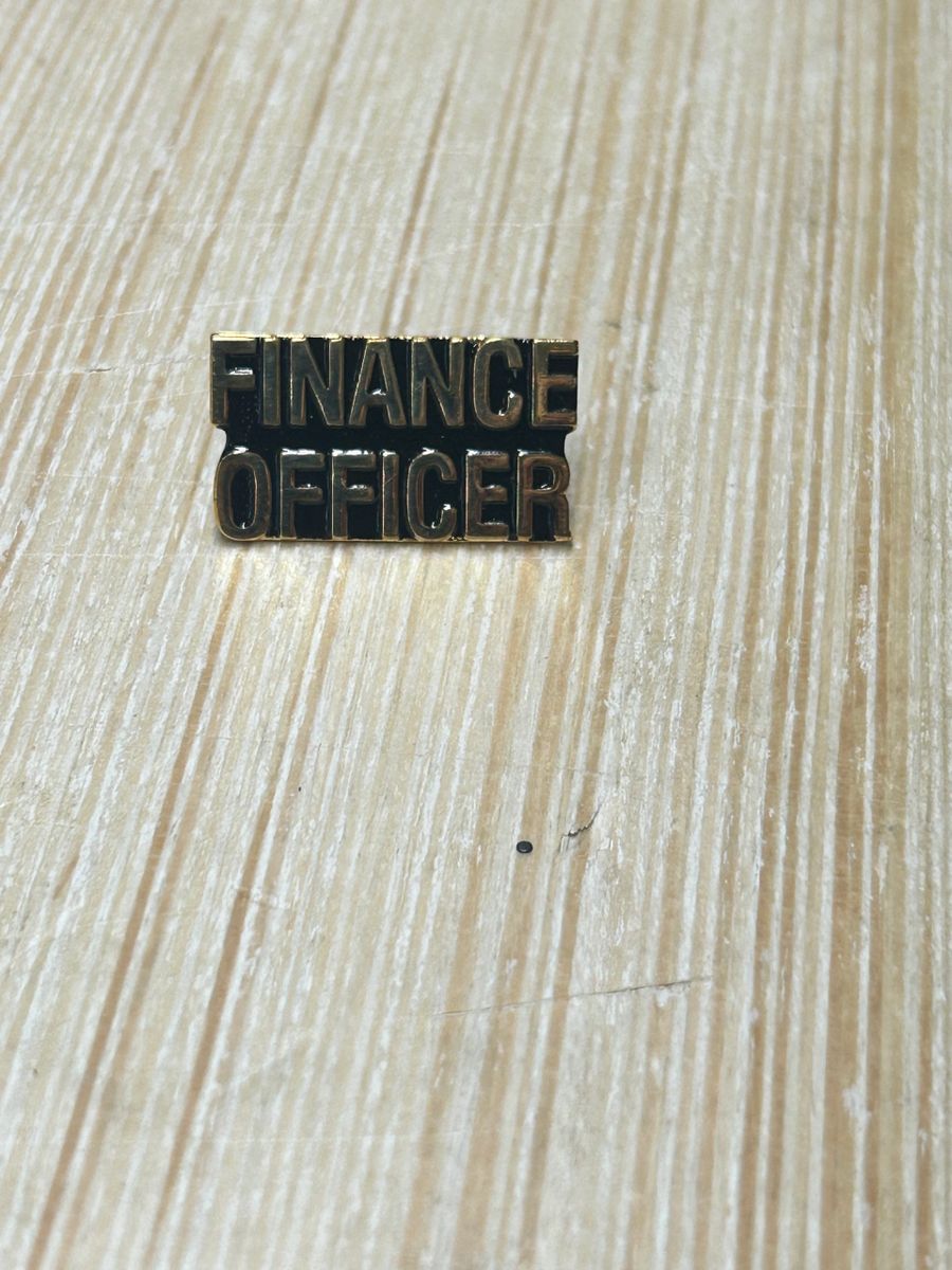 Finance Officer Lapel pin